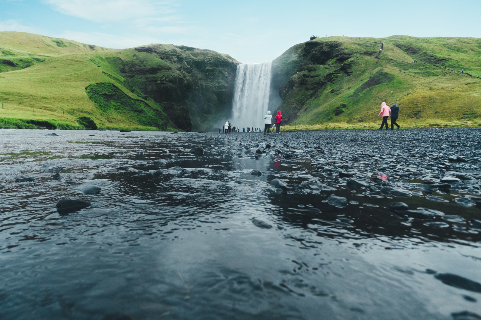 Skógafoss, Gljúfrabúi and Kvernufoss on the South Coast of Iceland
